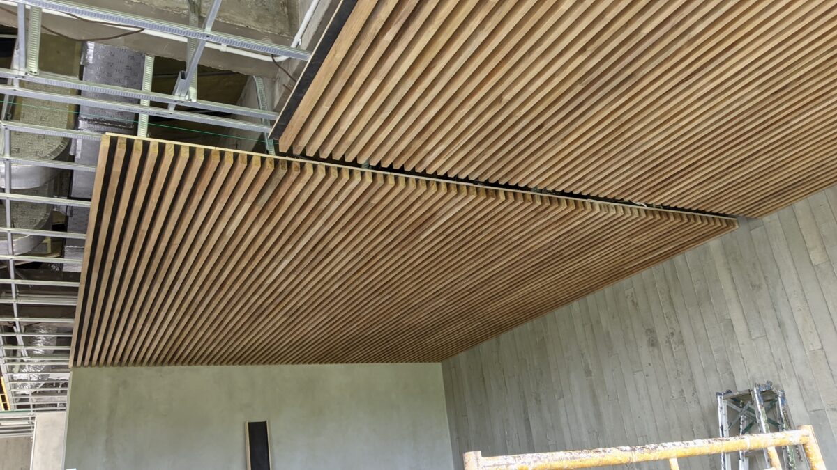 Wooden Ceiling Installation - ecoSmart - Woodworking Solutions
